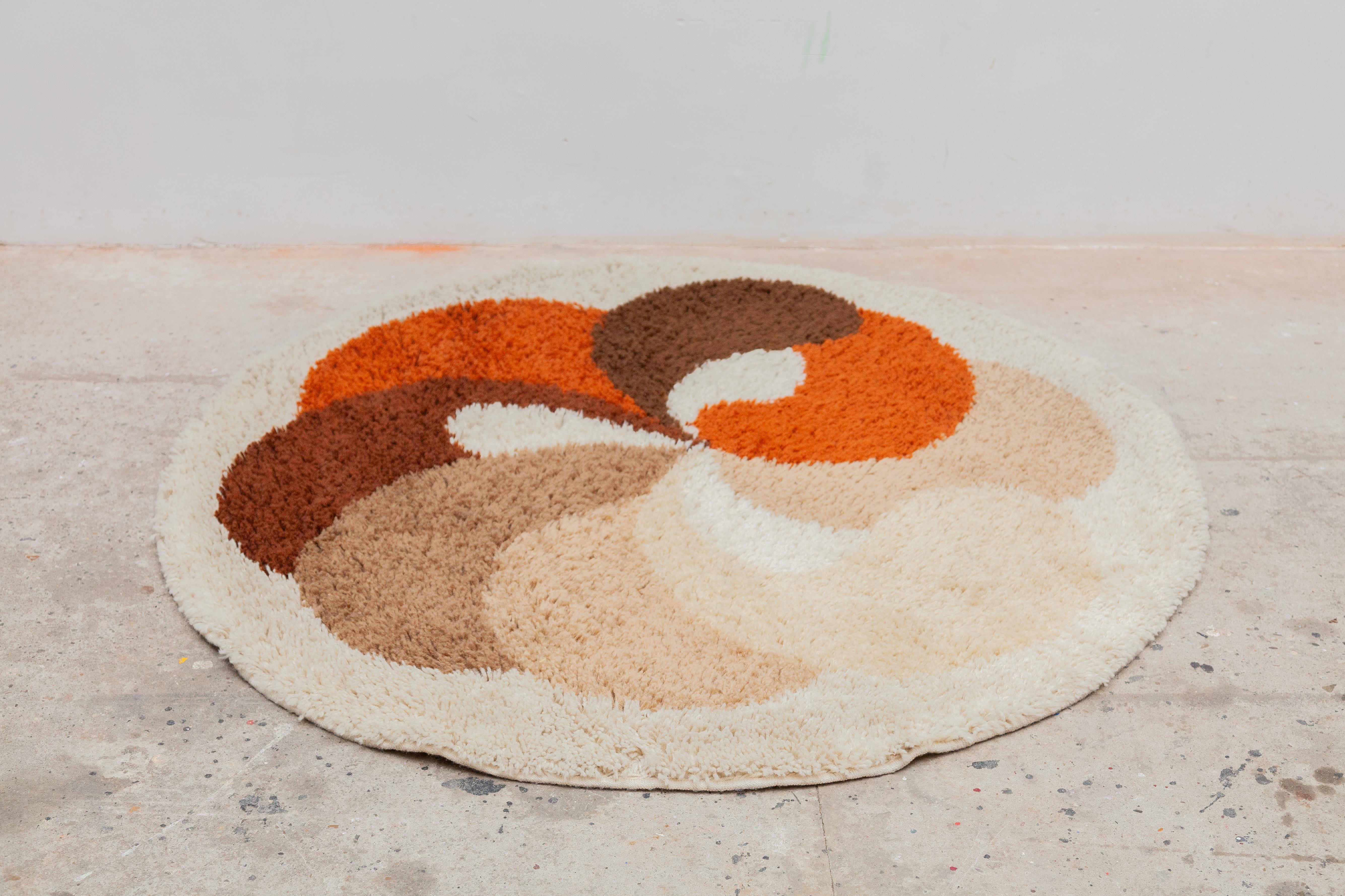 Desso Op Art Round Carpet Mid-Century Modern, 1960s For Sale at 1stDibs ...