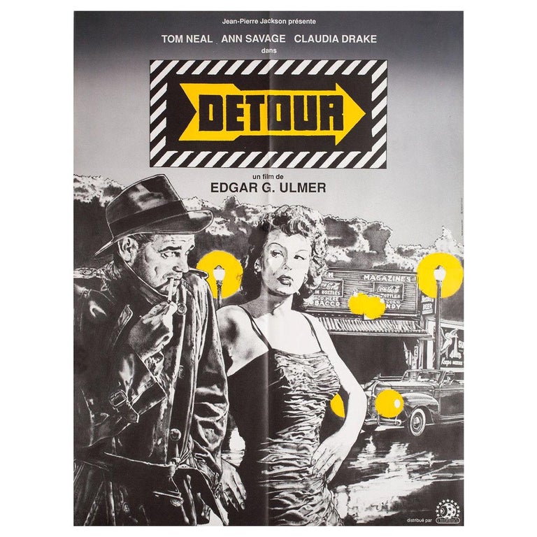 Detour R1970s French Moyenne Film Poster For Sale at 1stDibs