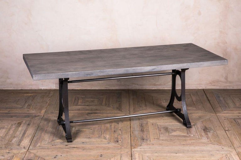 Detroit Cast Iron Dining Table, 20th Century For Sale at 1stDibs