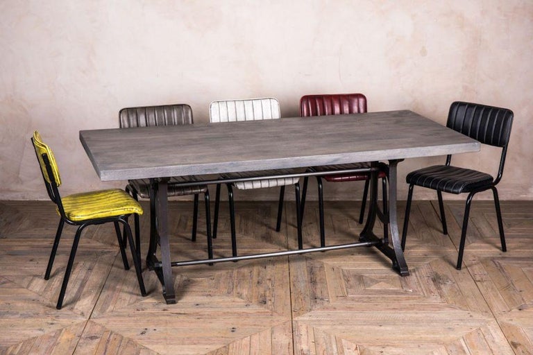 Detroit Cast Iron Dining Table, 20th Century For Sale at 1stDibs