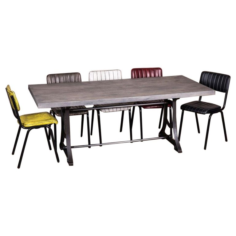 Detroit Cast Iron Dining Table, 20th Century For Sale at 1stDibs