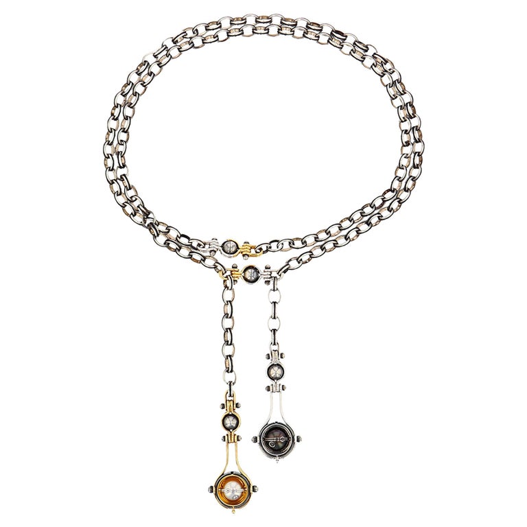 Deux Gouttes Perlenkette von Elie Top im Angebot bei 1stDibs
