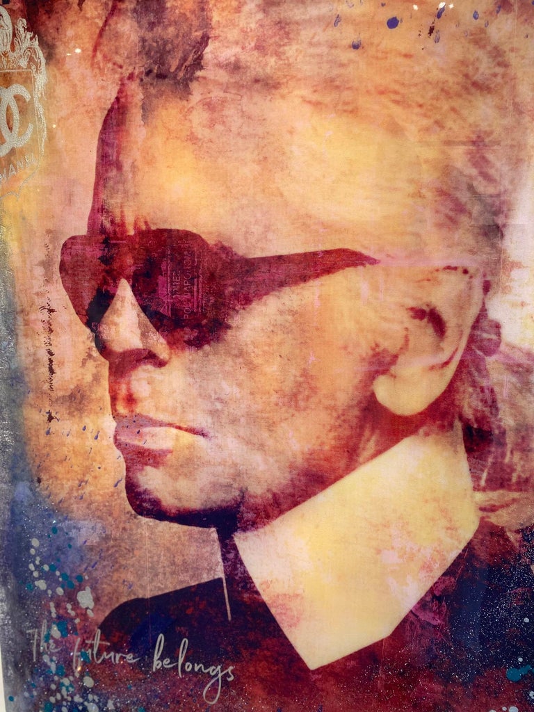 Devin Miles - Karl Lagerfeld - contemporary mixed media original pop ...