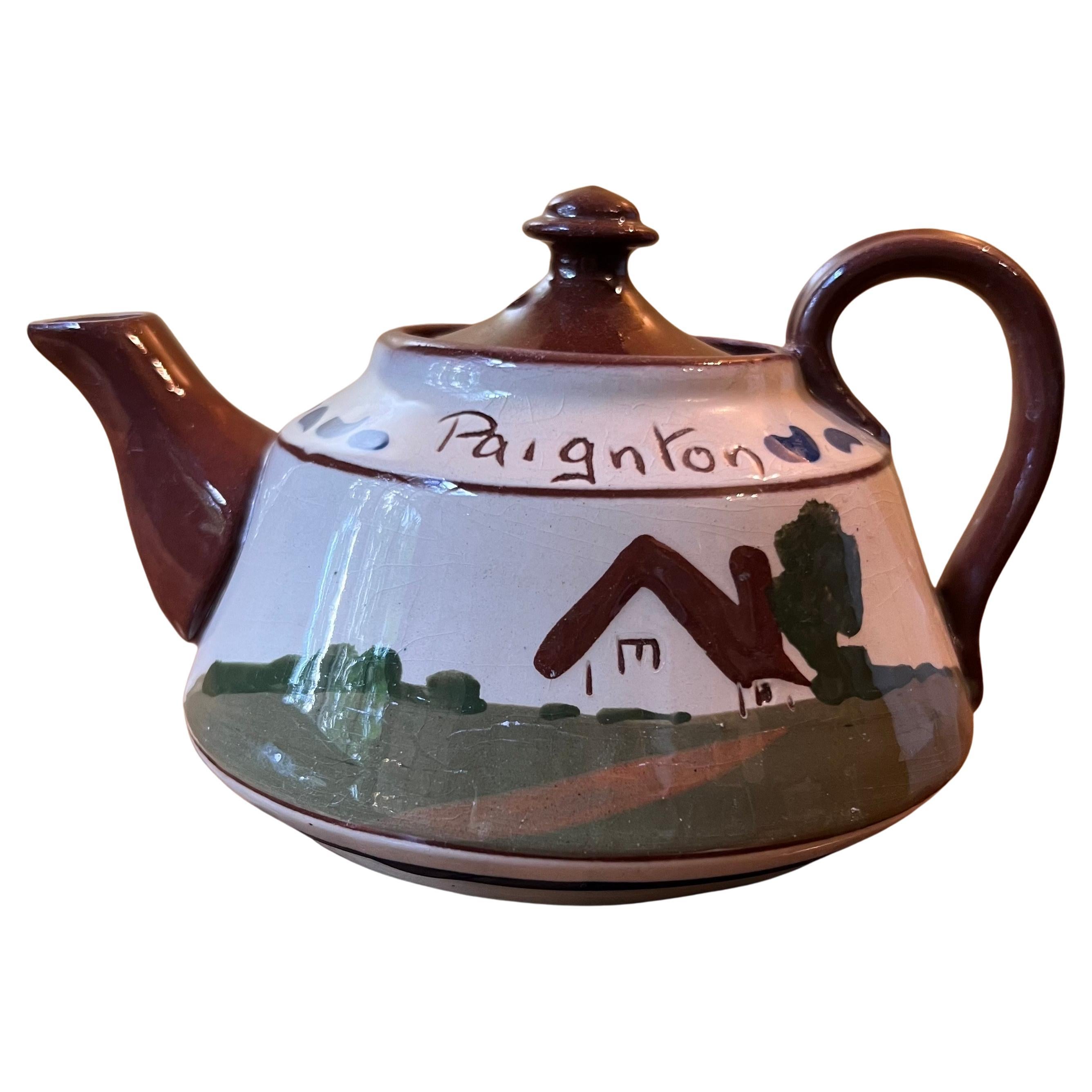 Devon Torquay Motto Ware Tea Pot For Sale at 1stDibs