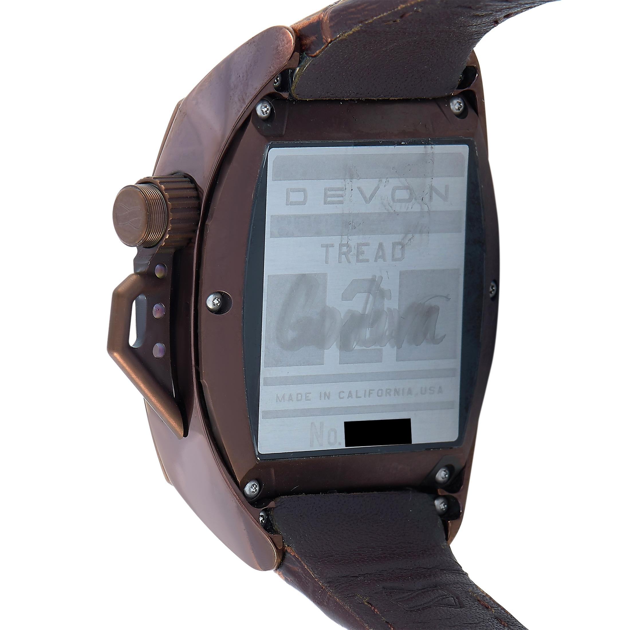 Devon Tread 2 Godiva Watch 847339004572 at 1stDibs | devon watch, devon ...