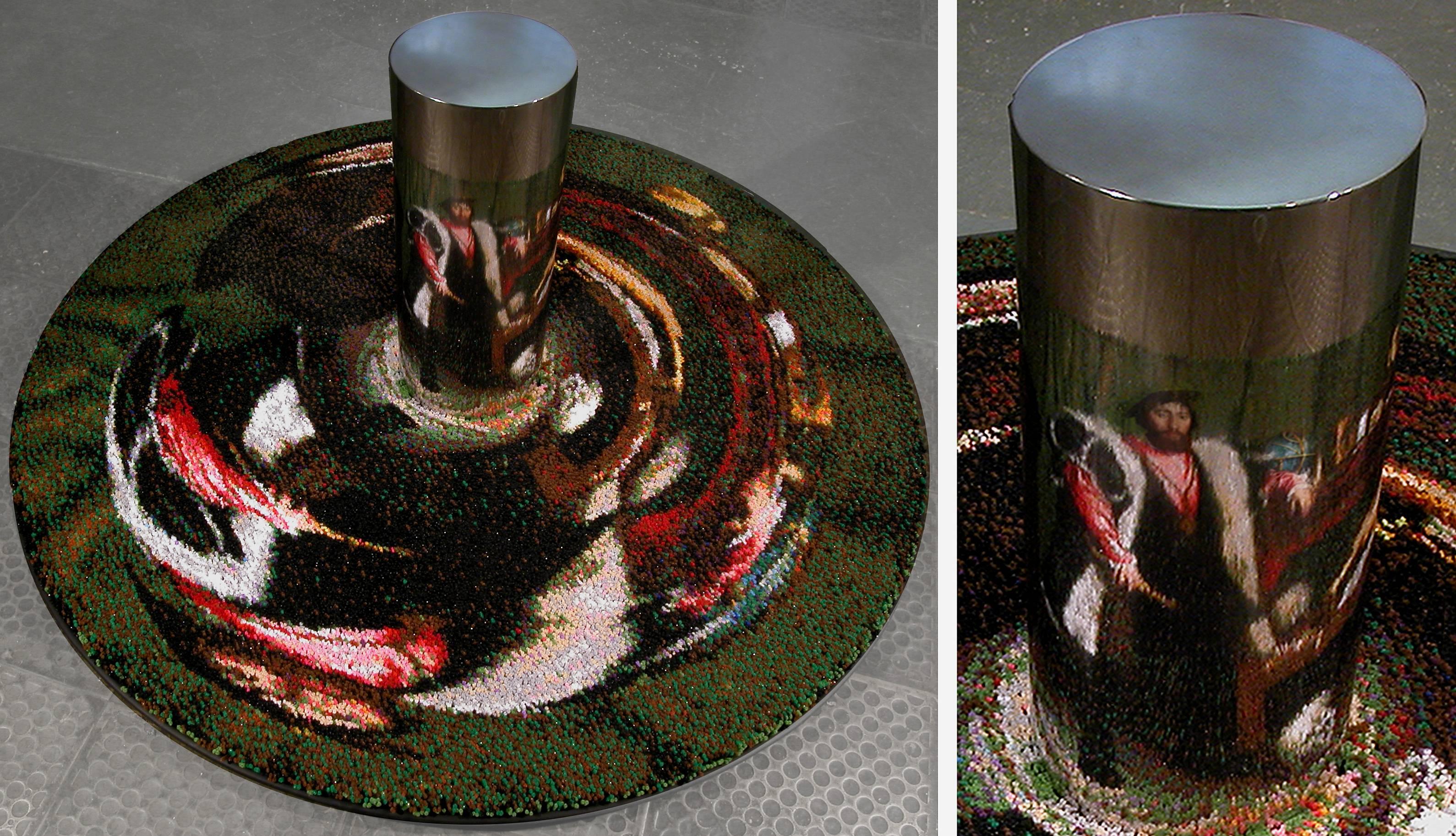 Jamie Harris - "Threaded Infusion Block in Greens, Blues and Gold ...