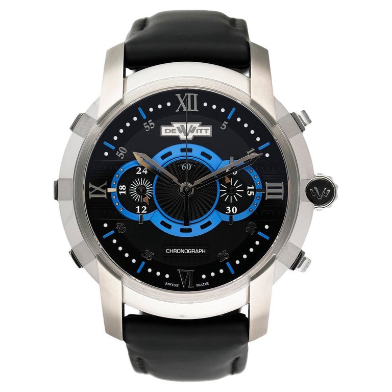 Dewitt Academia FTV.CHR.007.RFB Montre pour hommes avec cadran noir et ...