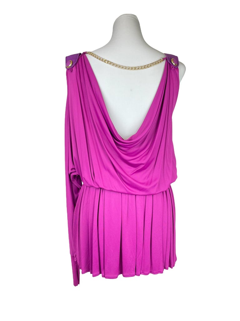 D&G Greek Purple Dress S/S 2007 For Sale at 1stDibs