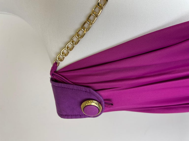 D&G Greek Purple Dress S/S 2007 For Sale at 1stDibs