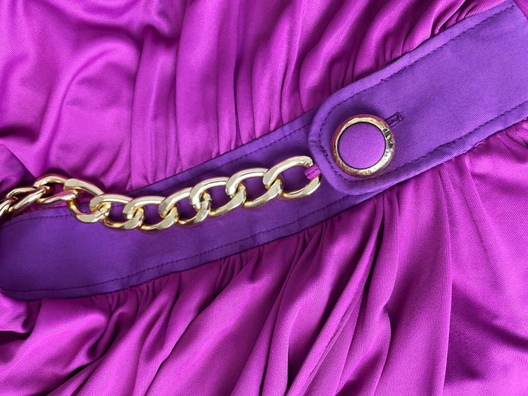 D&G Greek Purple Dress S/S 2007 For Sale at 1stDibs