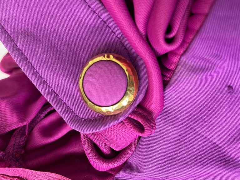 D&G Greek Purple Dress S/S 2007 For Sale at 1stDibs