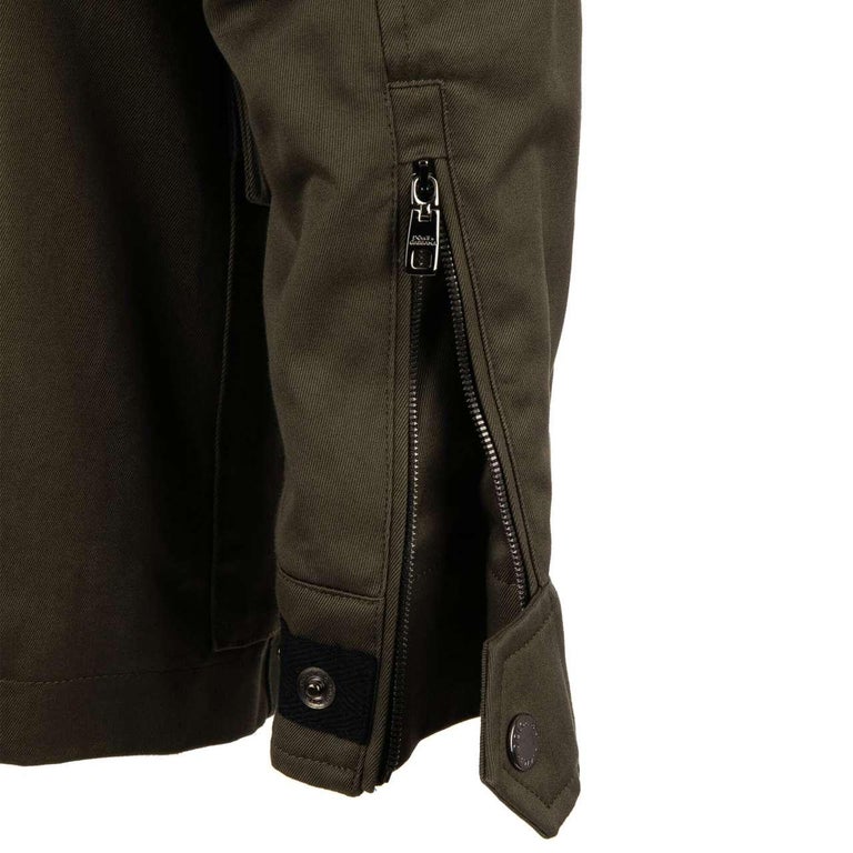 D&G Military Canvas Jacket DG LOVE with Embroidery und Pockets Khaki 56 ...