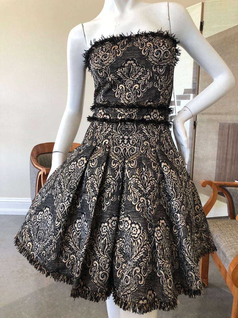 D&G Strapless Mini Ball Gown with Full Corset and Petticoats by Dolce ...