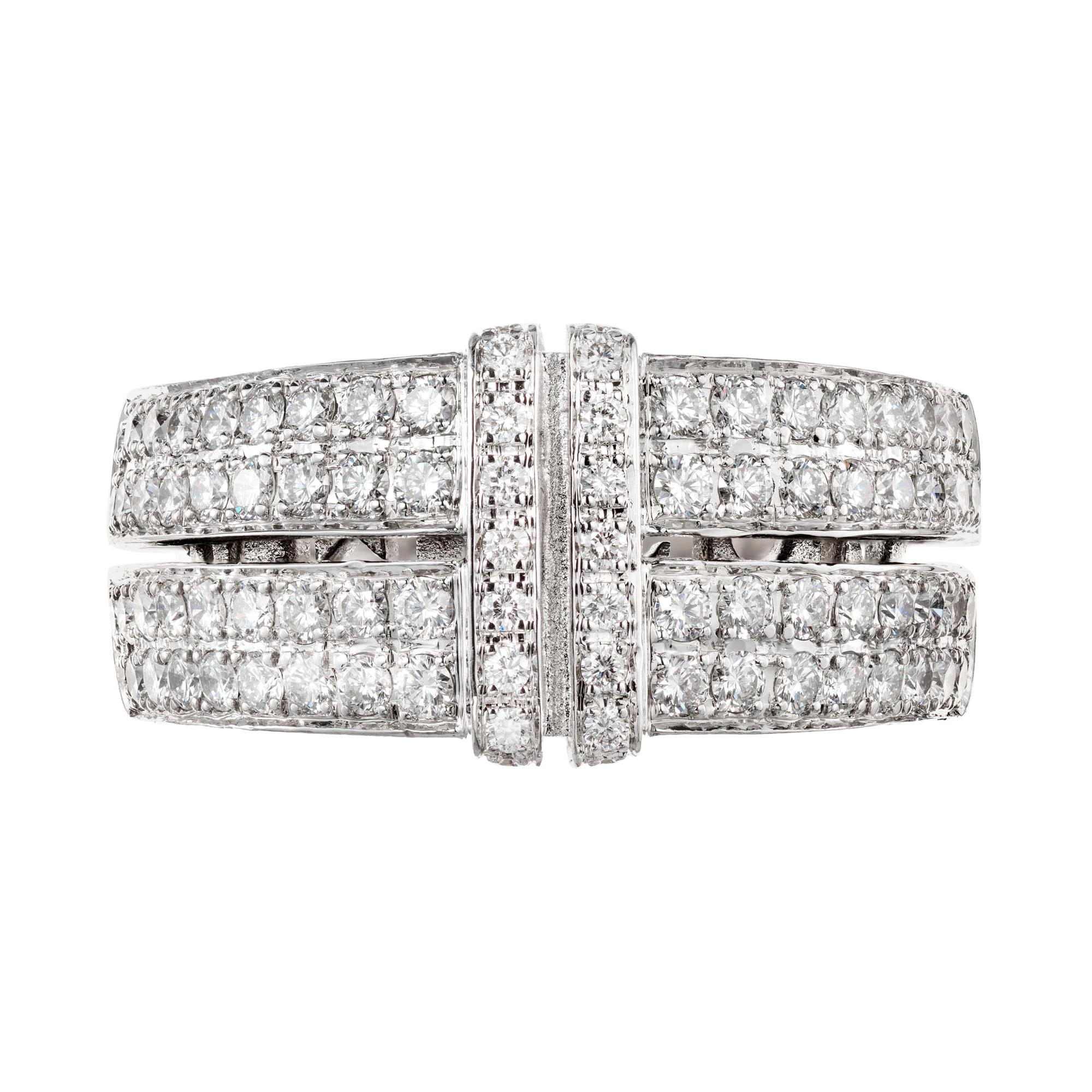 Di Modolo 1.72 Carat Diamond White Gold Quadria Band Ring at 1stDibs ...
