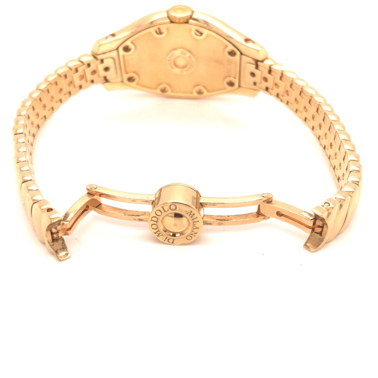 Di Modolo 18 Karat Yellow Gold Diamond Ladies Tempia Watch For Sale at ...