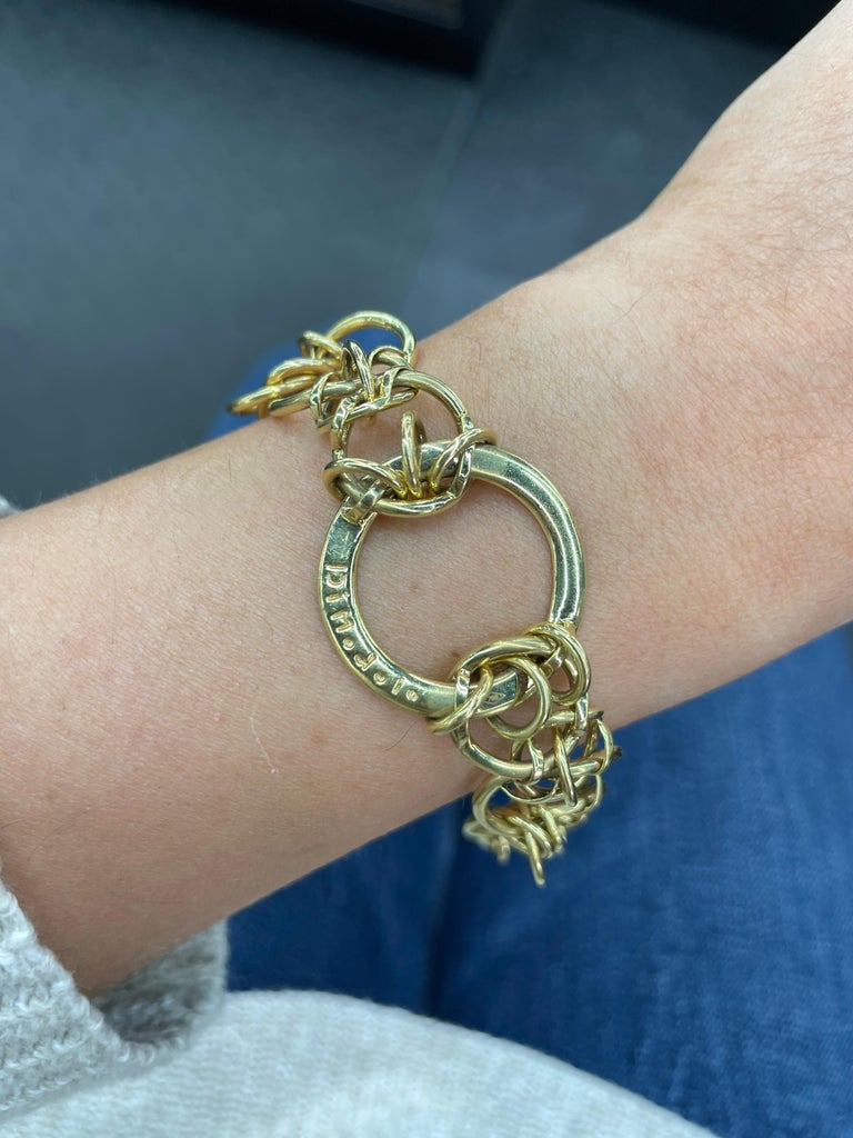 Di Modolo Tempia Collection Diamond Link Bracelet 18 Karat Yellow Gold ...