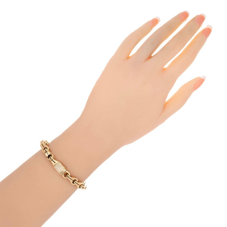 Di Modolo Men's Tempia Diamond Yellow Gold Link Bracelet at 1stDibs ...