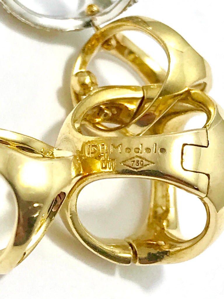 Di Modolo Triadra Diamond 18 Karat Yellow and White Gold Bracelet at ...