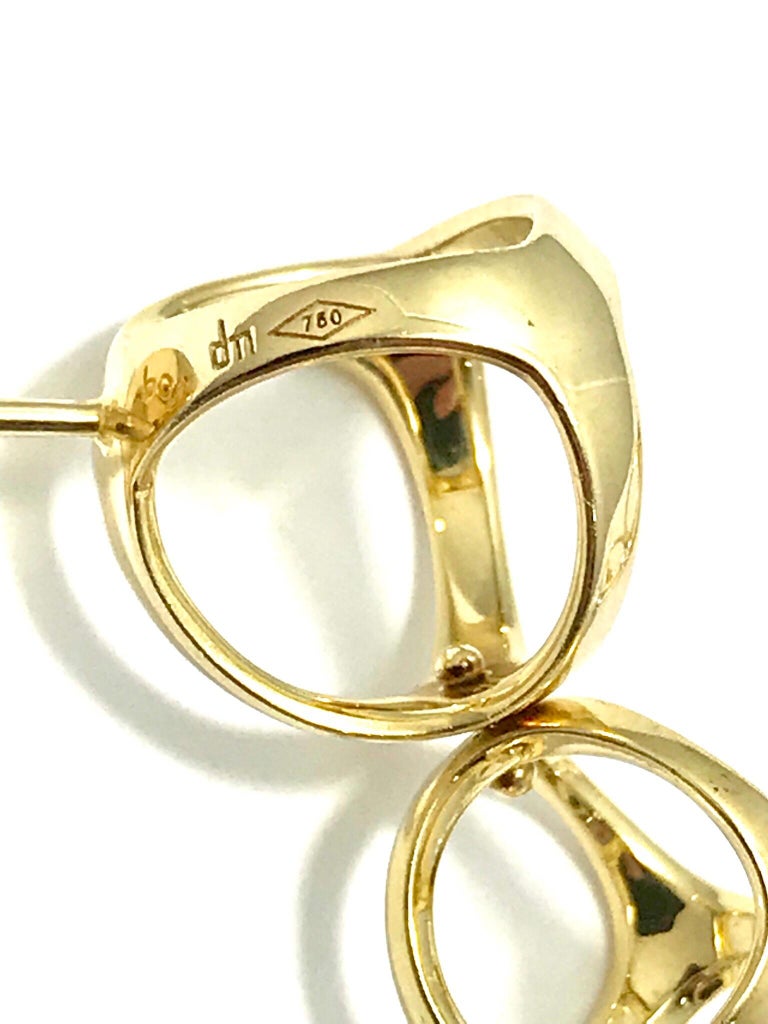 Di Modolo Triadra Diamond 18 Karat Yellow and White Gold Earrings at ...