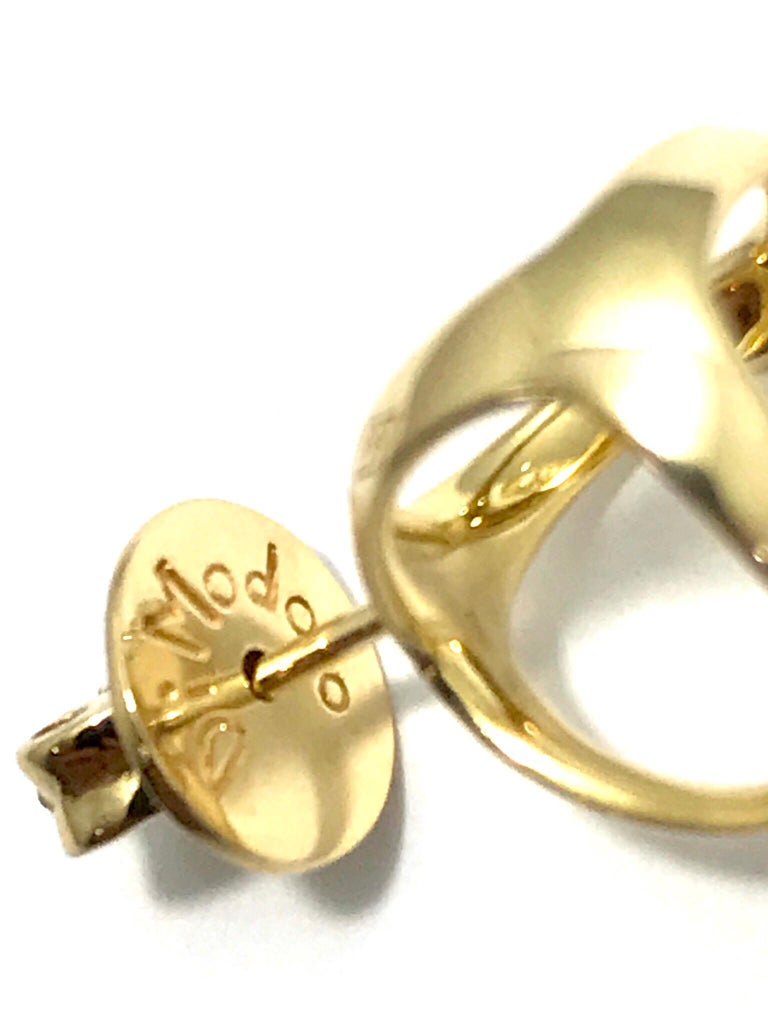 Di Modolo Triadra Diamond 18 Karat Yellow and White Gold Earrings at ...