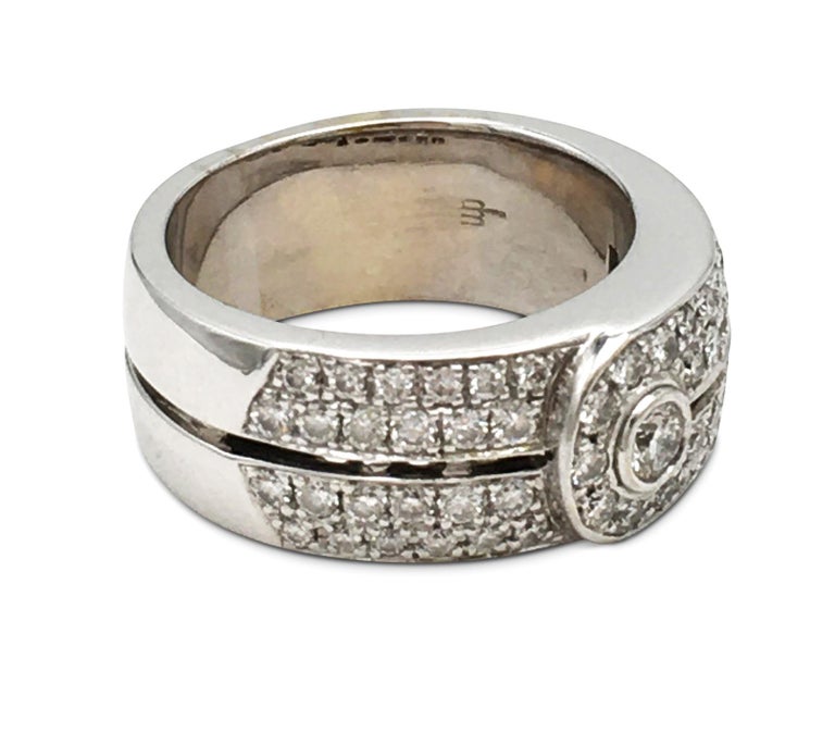 Di Modolo White Gold and Diamond Ring at 1stDibs | di modolo rings