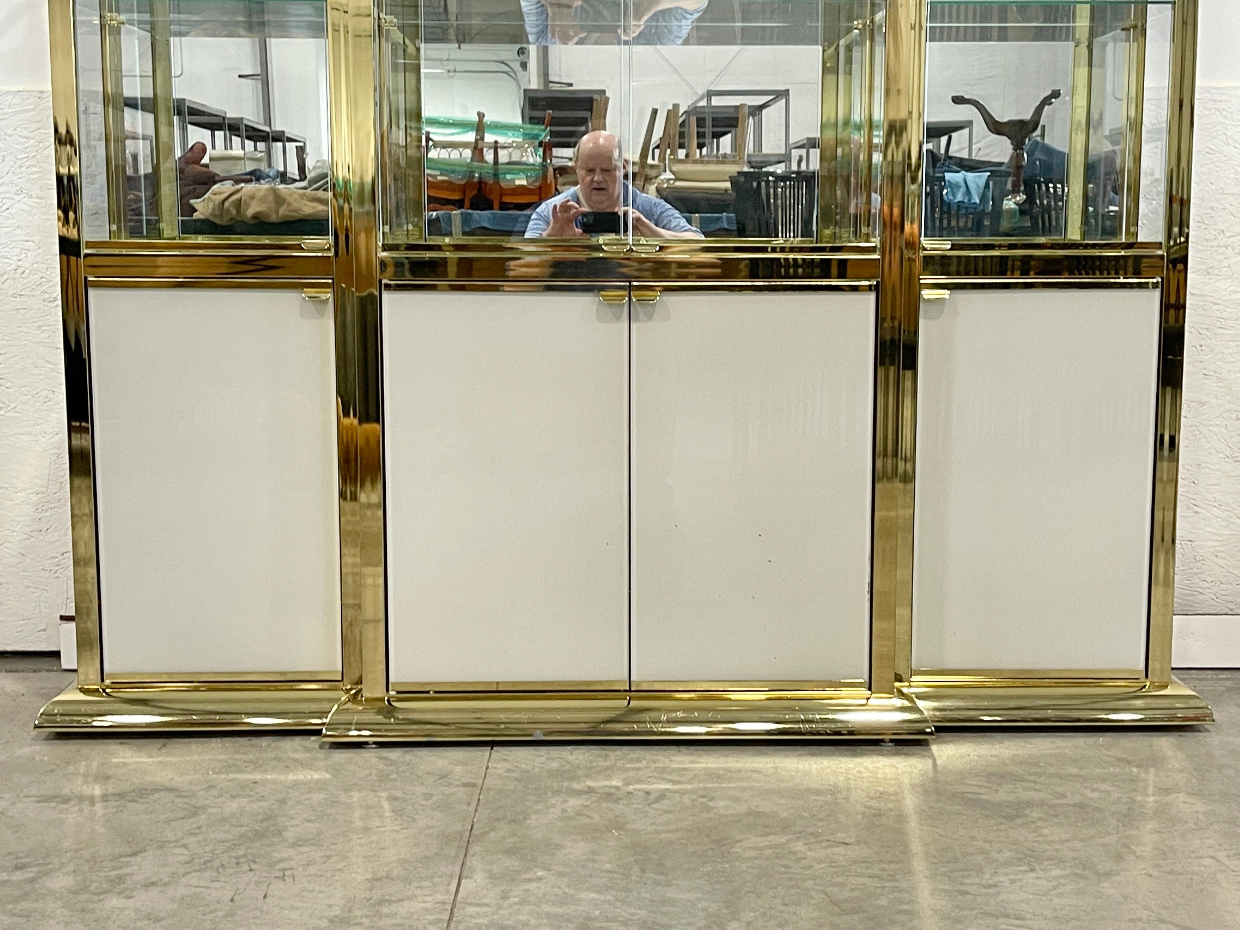 DIA Design Institute America Brass Vitrine Display Case at 1stDibs ...