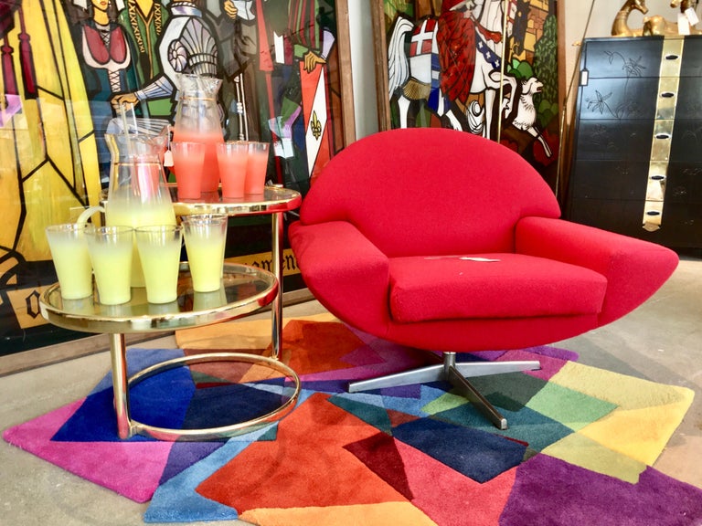 ‘DIA’ Design Institute of America Brass Swivel Ring Table For Sale at ...