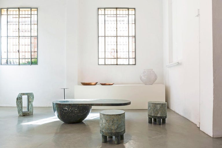 Diabase Volcanic Rock Side Table, Unique Hand-Sculpted, Rooms For Sale ...