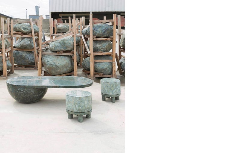 Diabase Volcanic Rock Side Table, Unique Hand-Sculpted, Rooms For Sale ...