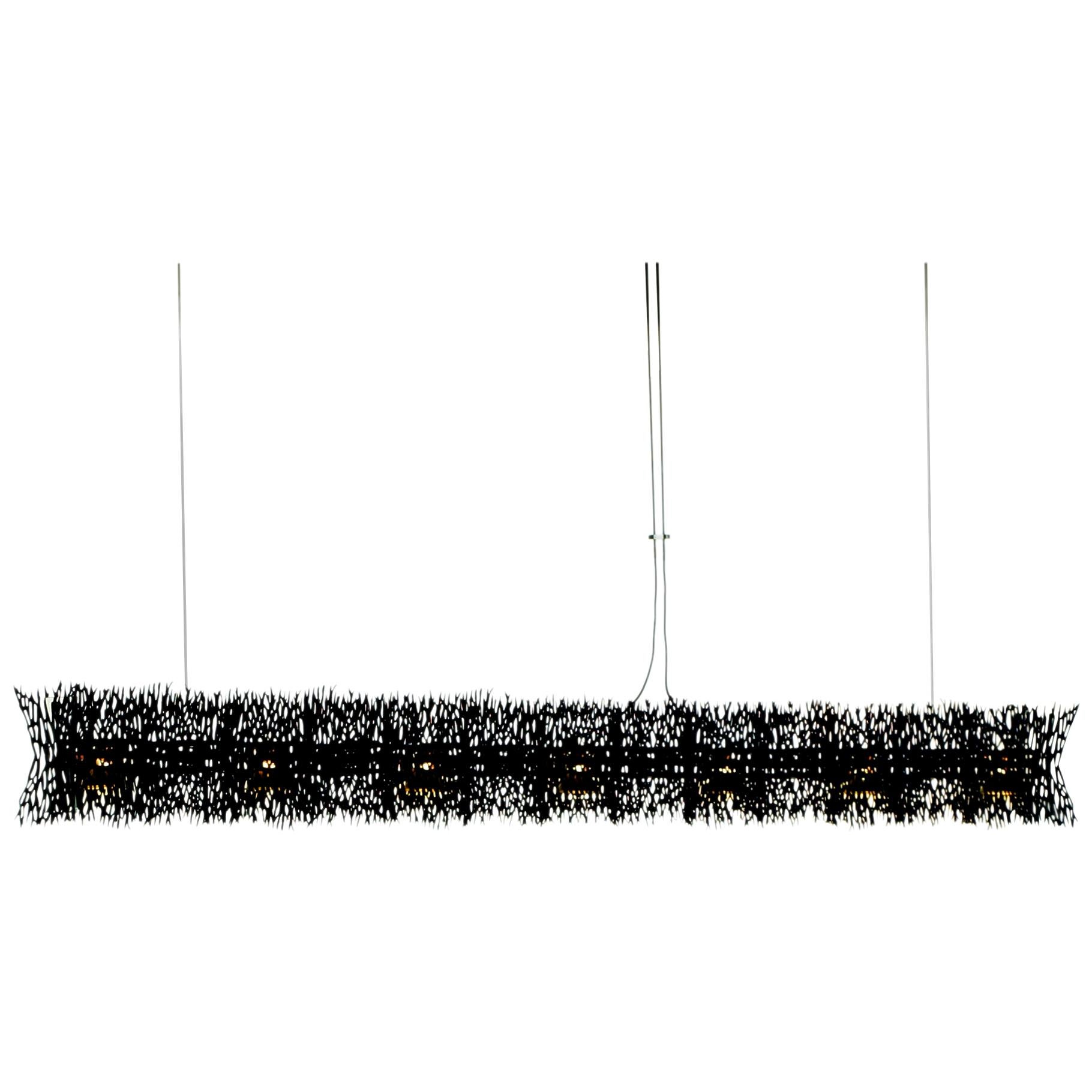Reflector Linear LED Anodized Aluminum Pendant Light, Black / White ...