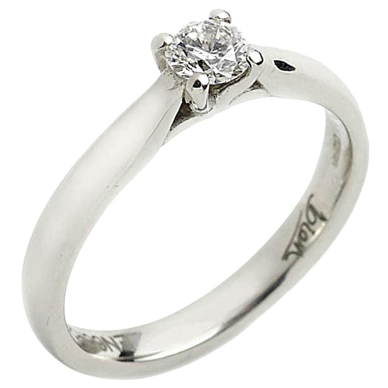 Diamond 0.25 Carat Platinum Solitaire Ring For Sale at 1stDibs | .25 ...