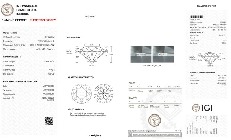 Diamond, 0.85 Carat Natural Starcut Diamond For Sale at 1stDibs