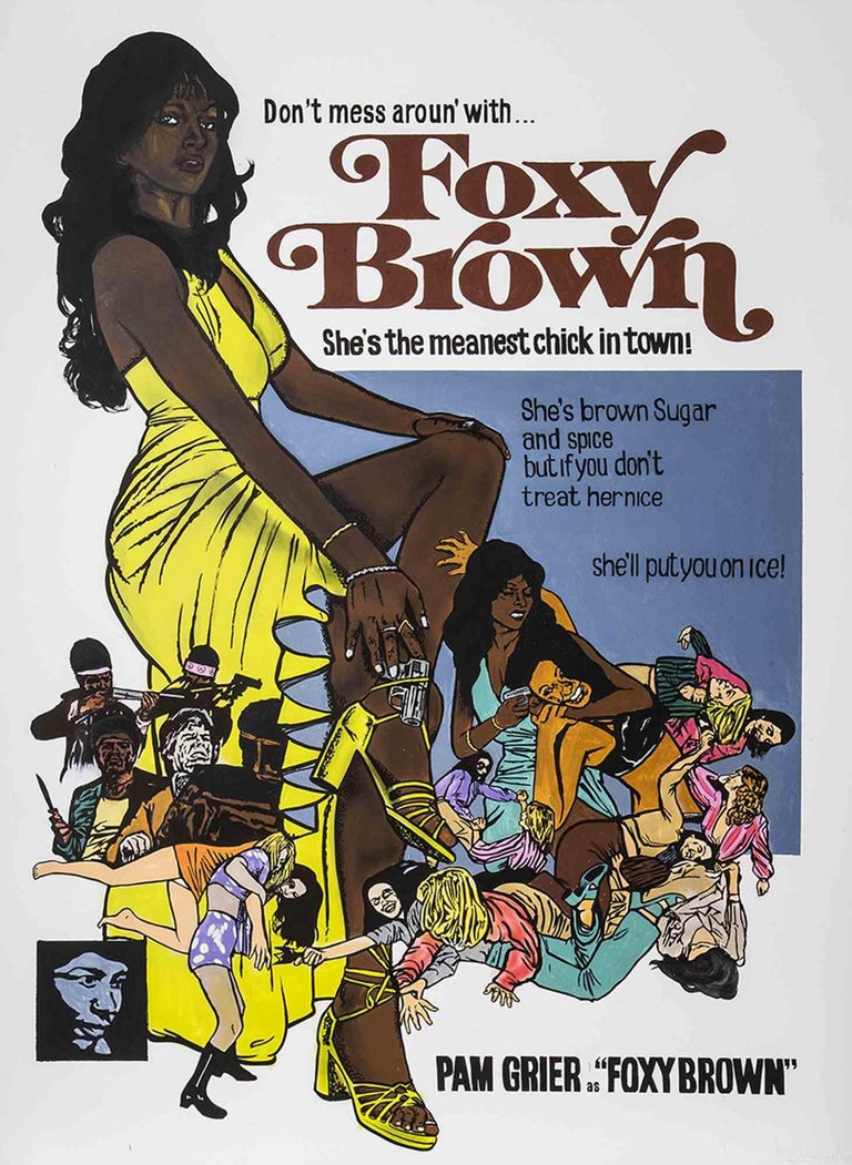 Diamond - Foxy Brown - Mixed Media on Canvas by Diamond - 2017 For Sale ...