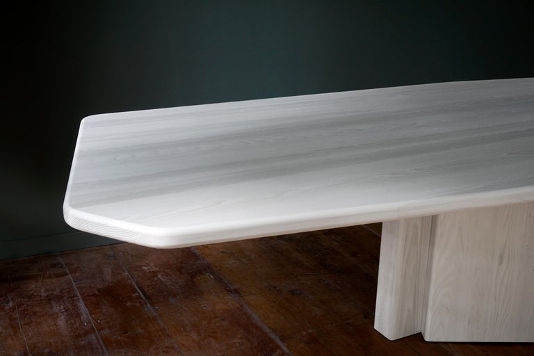 Diamond Dining Table, in Bone White Finish For Sale at 1stDibs
