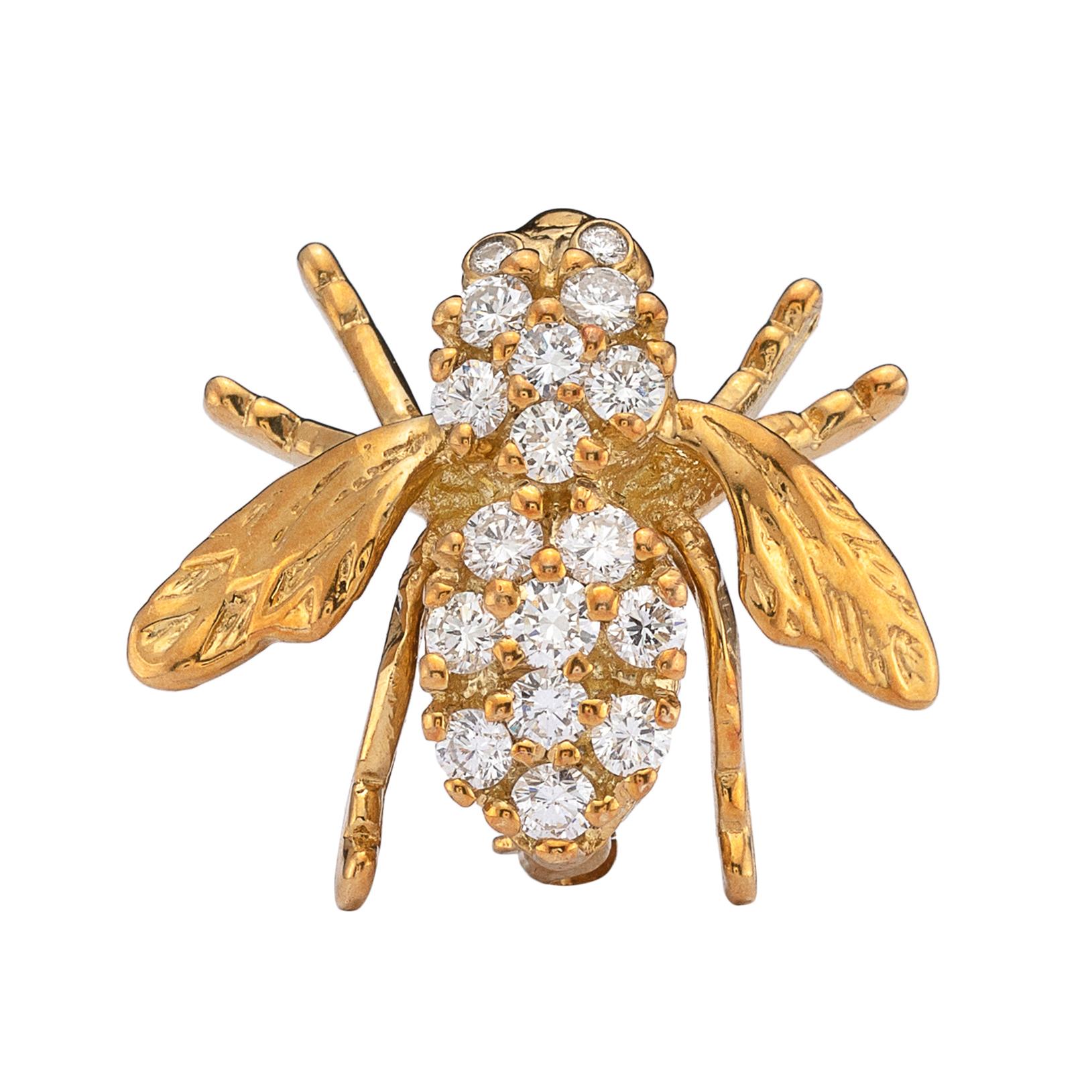 Gold And Diamond Bee - 42 For Sale on 1stDibs