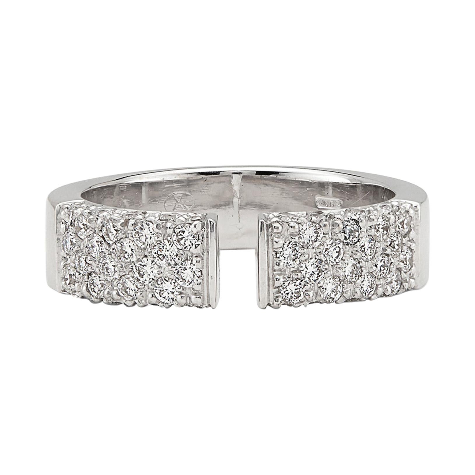 Mimi So New York "Piece Collection" Diamond White Gold Pyramid Ring at ...