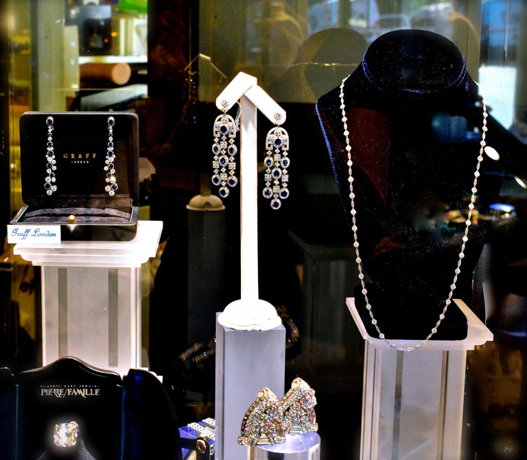 Diamond and Fine Sapphire Earrings by Graff, London at 1stDibs | graff ...
