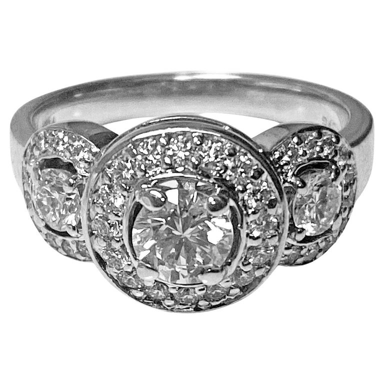 Diamond and Platinum Ring 20th century at 1stDibs