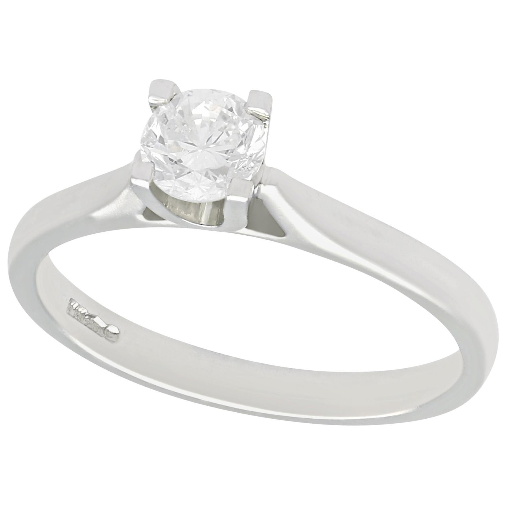 Elegant Diamond and Platinum Engagement Ring For Sale at 1stDibs ...