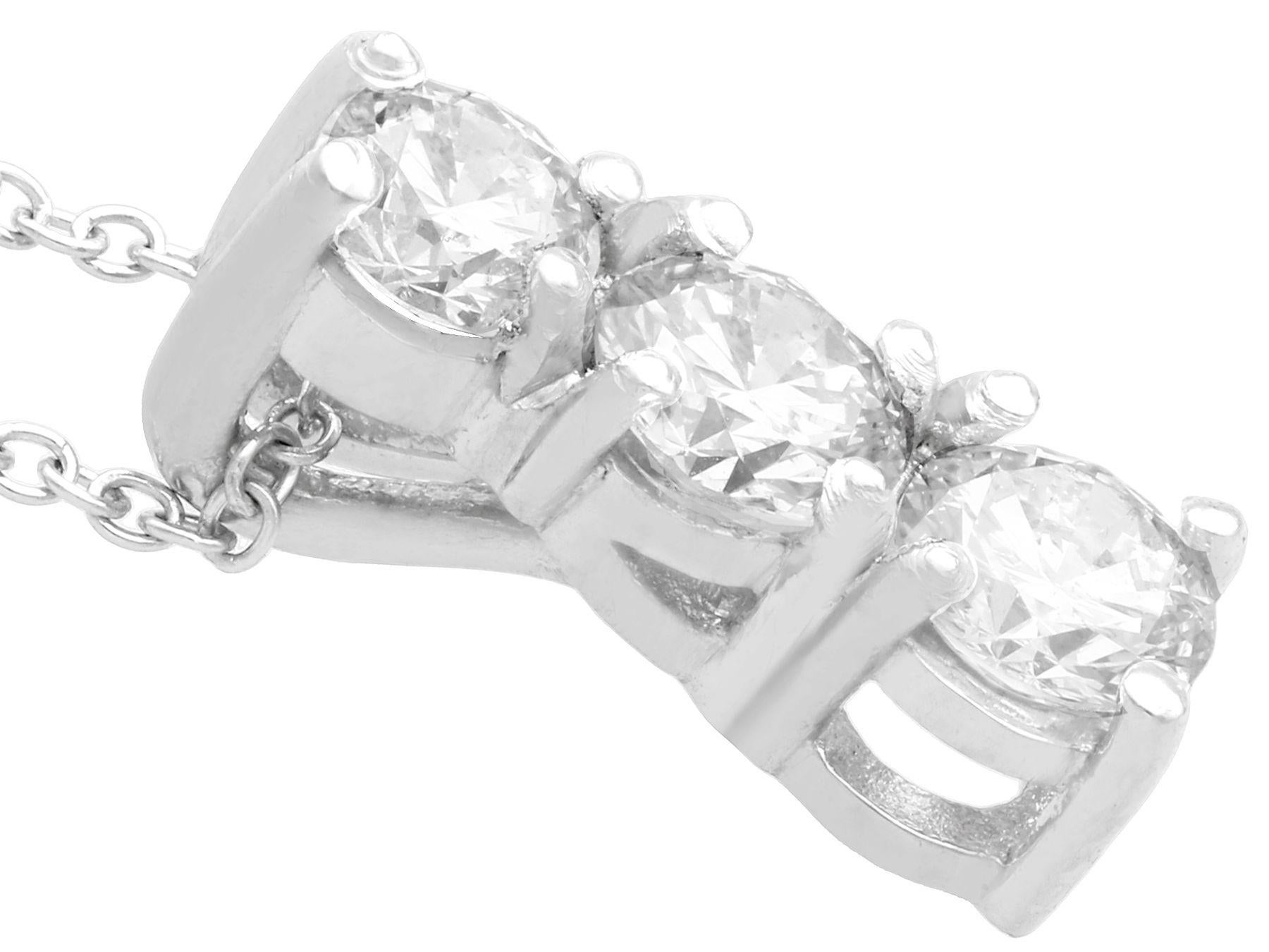 Diamond and Platinum Trilogy Pendant For Sale at 1stDibs | diamond ...
