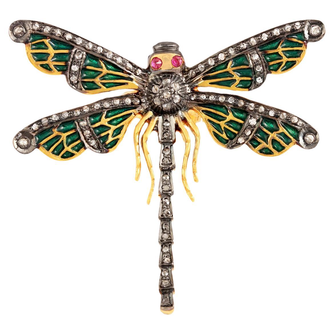 Diamond and Ruby and 925 sterling Silver Ring For Sale at 1stDibs