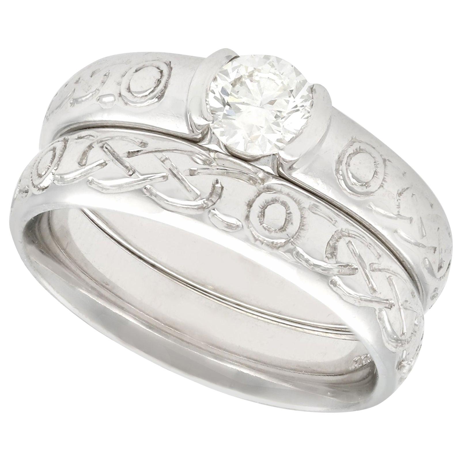 Regency Diamond, Guilloche, and Gold Ring For Sale at 1stDibs