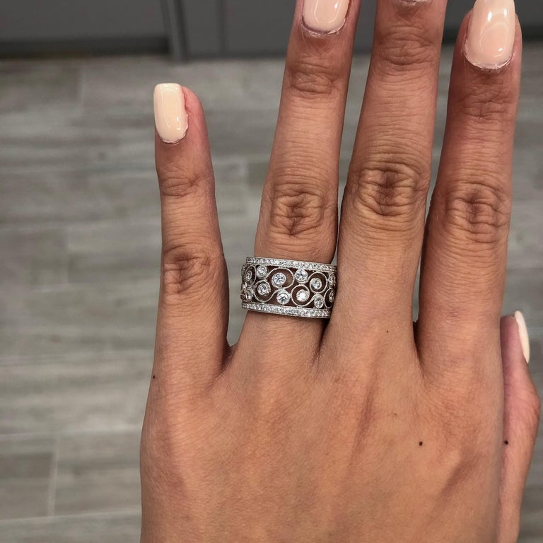 Diamond Antique Style Fashion Band Ring For Sale at 1stDibs