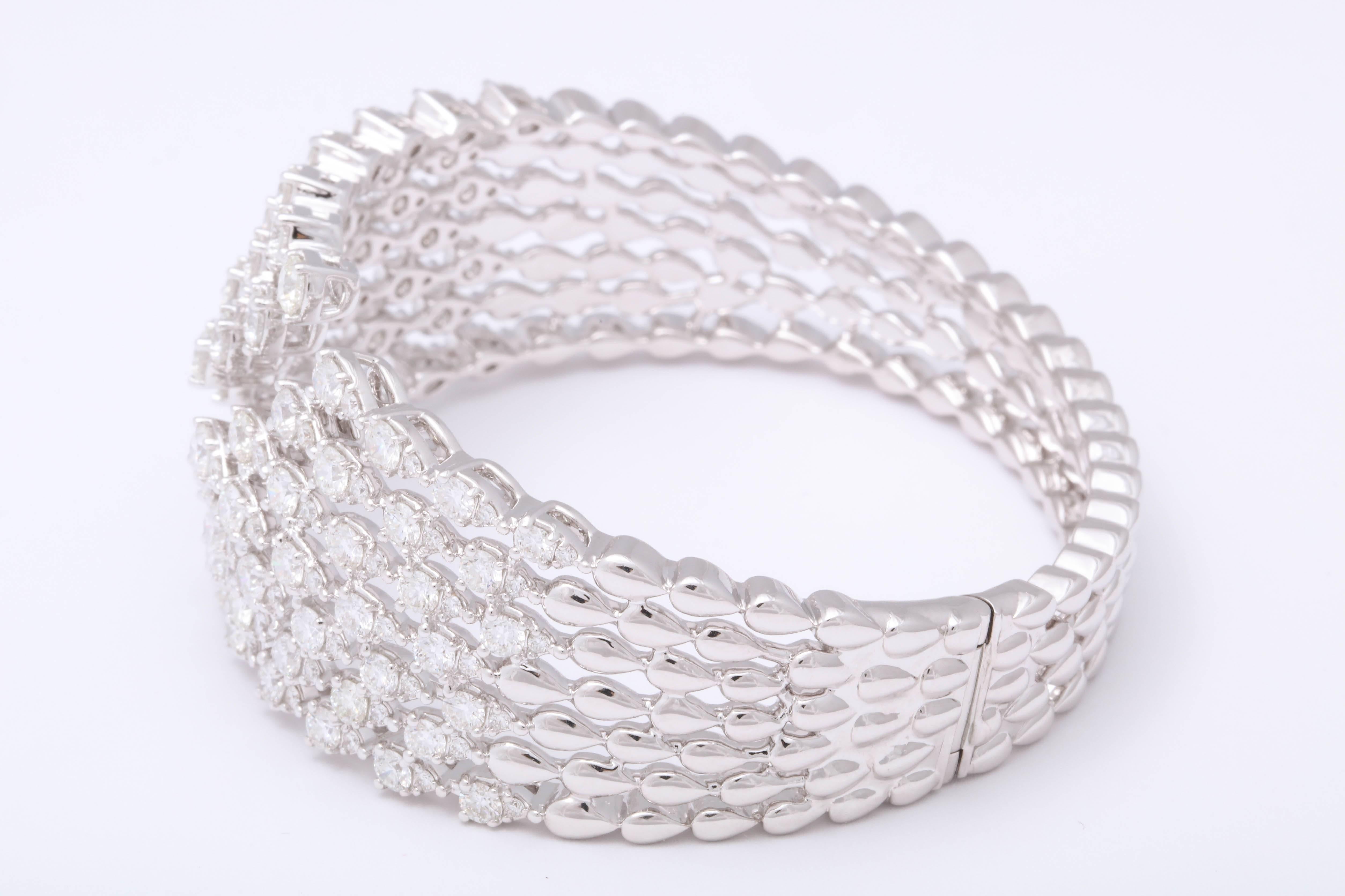 Diamond Bangle Cuff Bracelet For Sale at 1stDibs | diamond cuff bangle