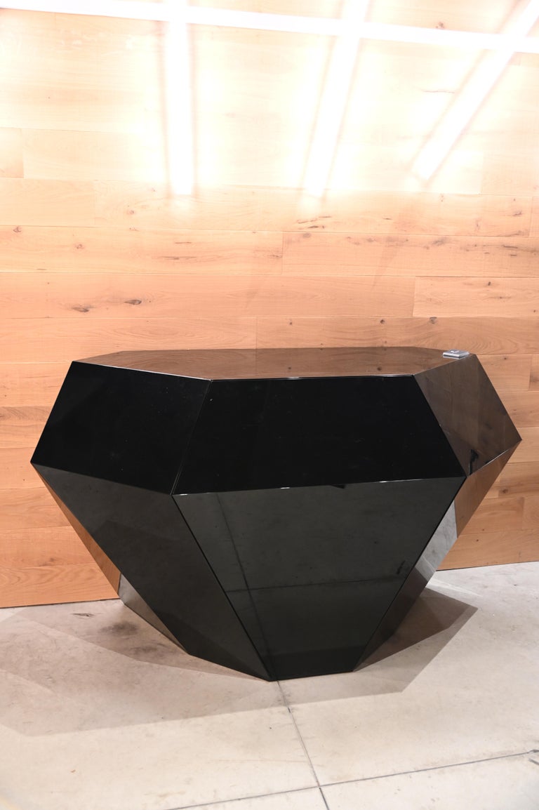 Diamond "Black" Sideboard, Handmade, Cabinet with Double Push&Pull ...