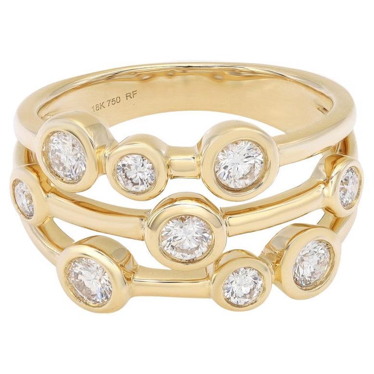 Diamond Bubble Ring 18K For Sale at 1stDibs