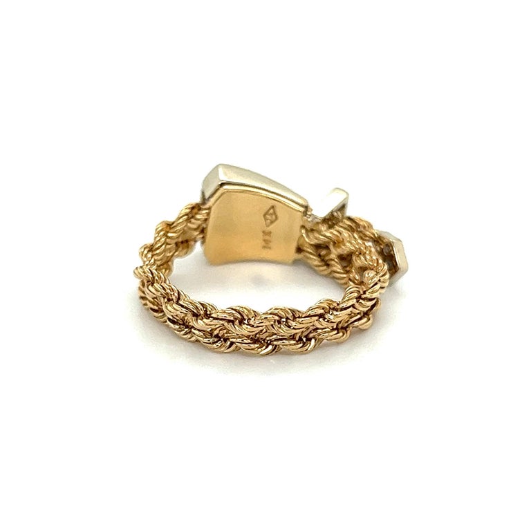 Diamond Buckle Clasp Gold Designer John Atencio Designer Braid Rope ...