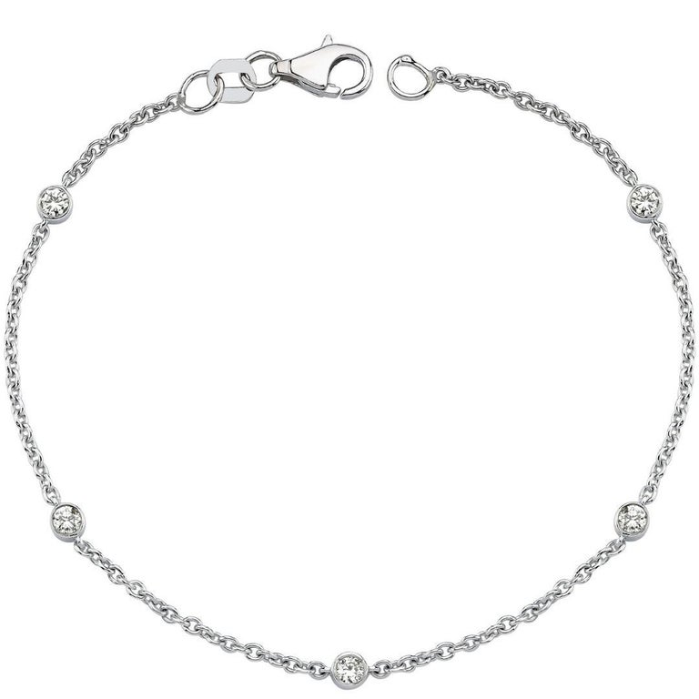 Diamond Chain Bracelet For Sale at 1stDibs