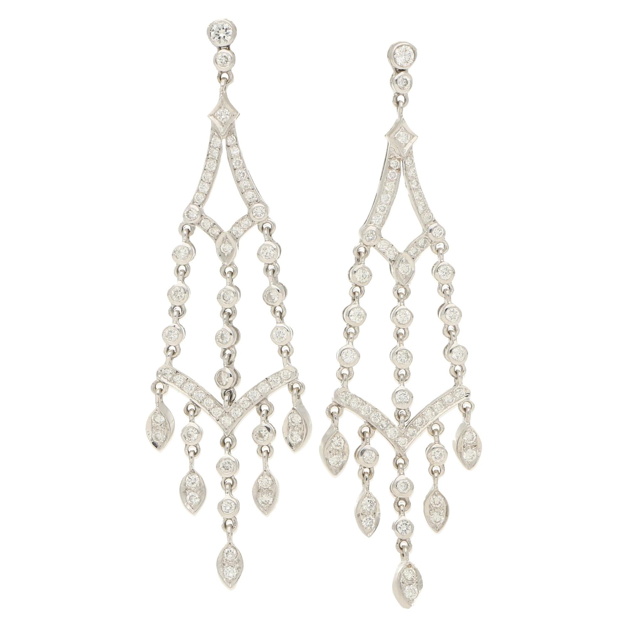 Dramatic Diamond Chandelier Earrings For Sale at 1stDibs | dramatic ...