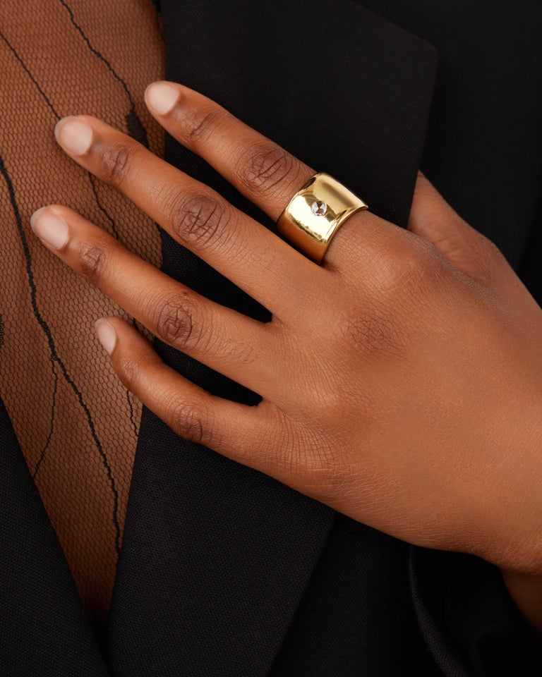 Diamond Cigar Band with Lip For Sale at 1stDibs